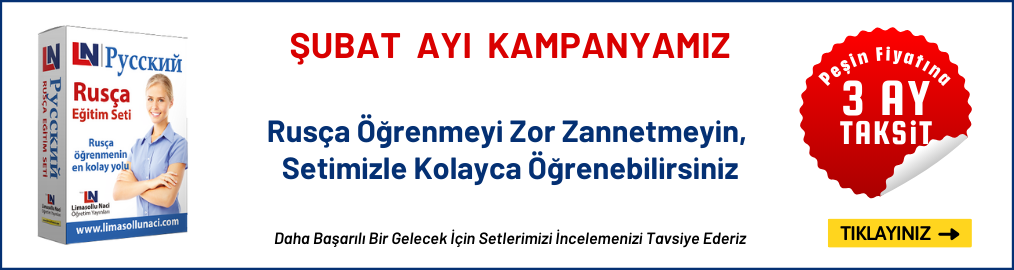Rusça Zaman İsimleri ve Okunuşları | Limasollu Naci Yayınları